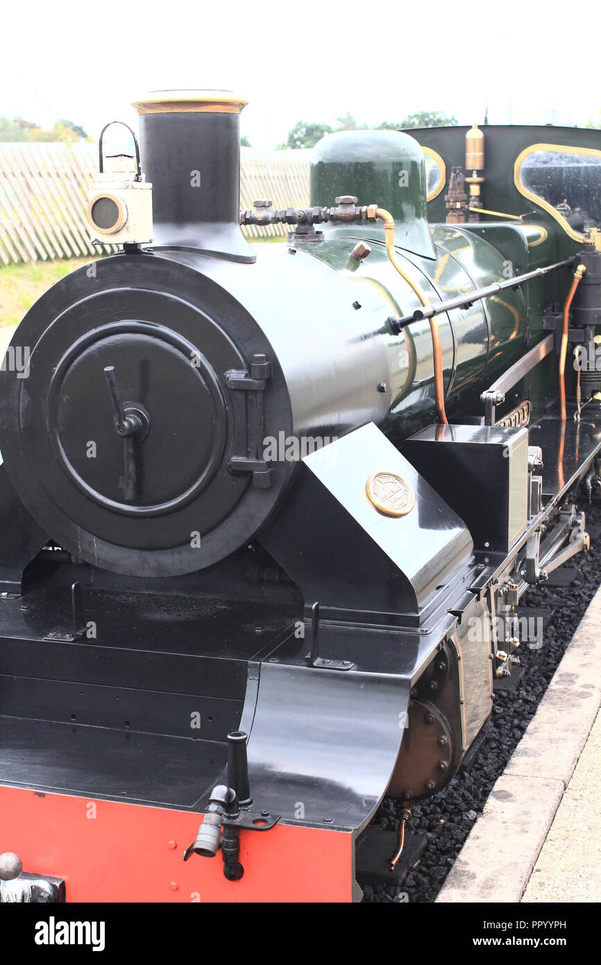 Steam train close up Stock Photo - Alamy