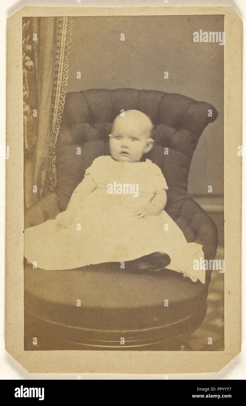 baby, seated; William B. Gaston, American, active 1860s - 1870s, 1870 ...
