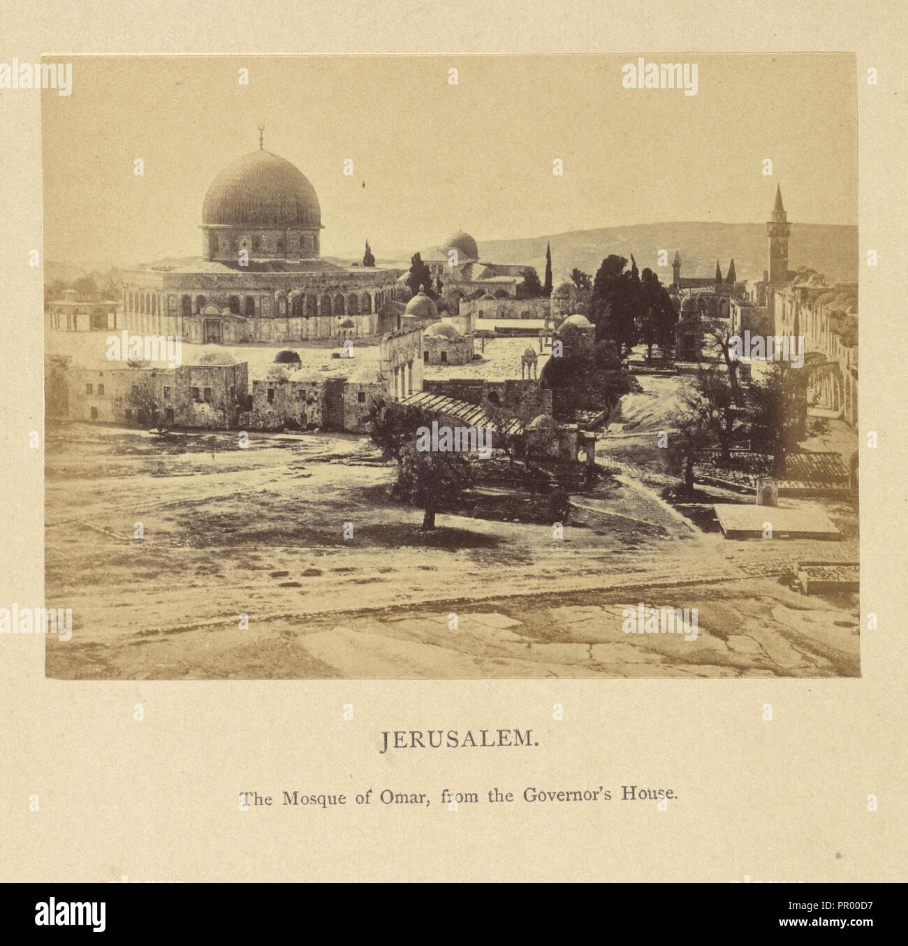 Jerusalem, The Mosque of Omar, from the Governor's House; Francis ...