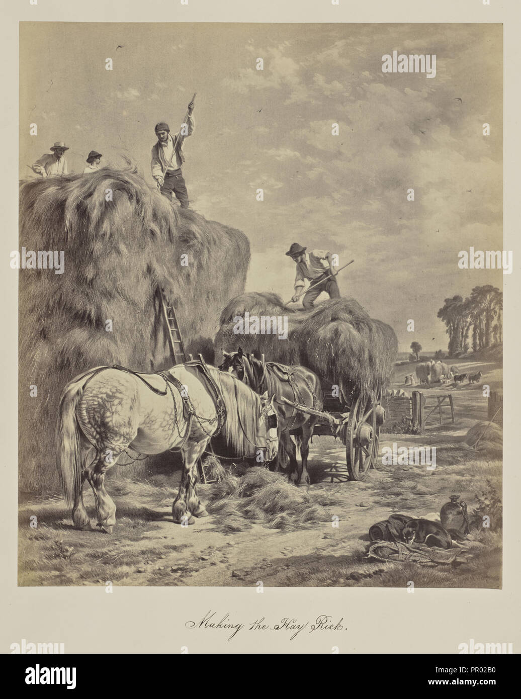 Making the Hay Rick; Attributed to Thomas Ponting, English, active ...