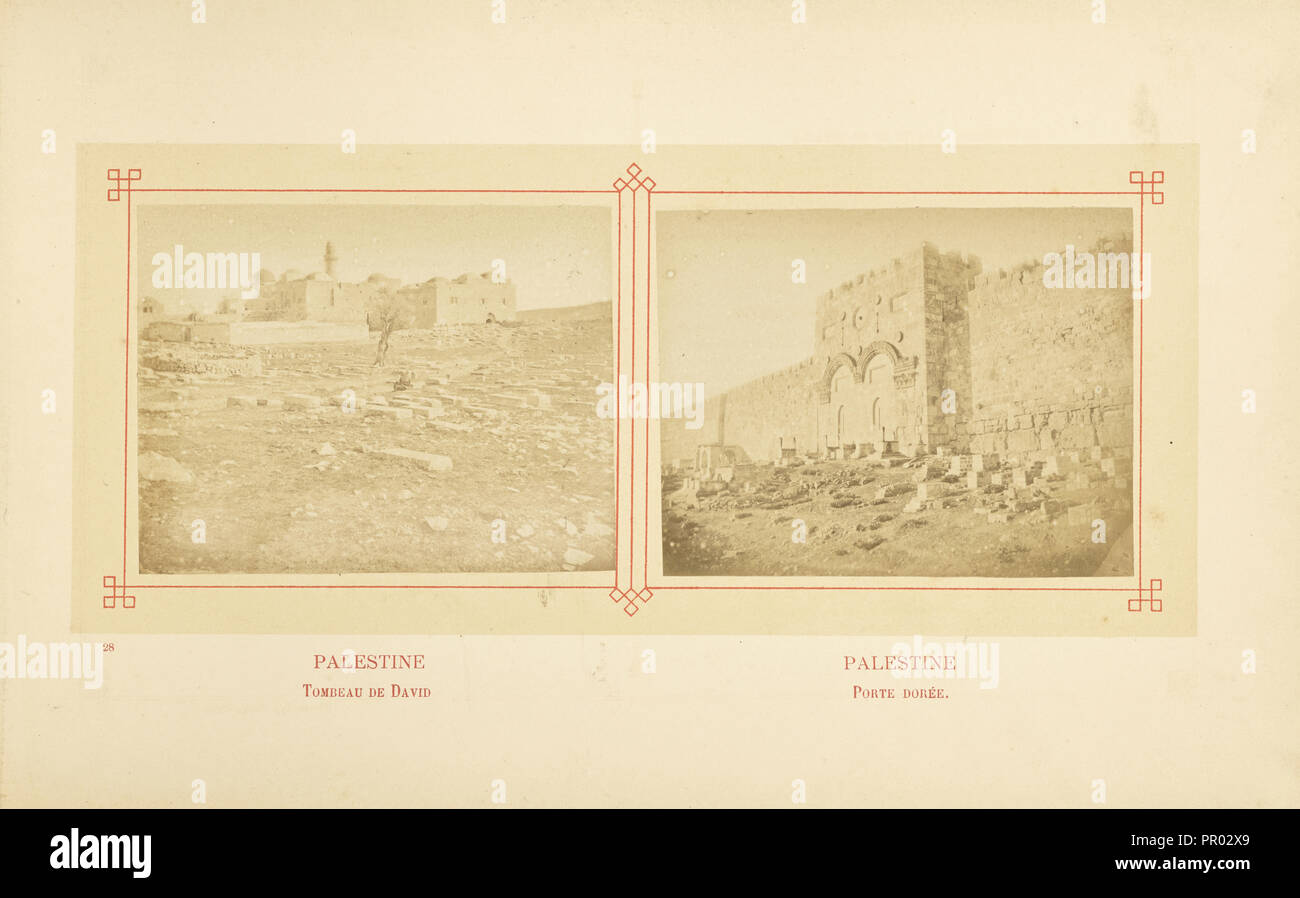 Tombeau de David; Félix Bonfils, French, 1831 - 1885, Alais, France ...