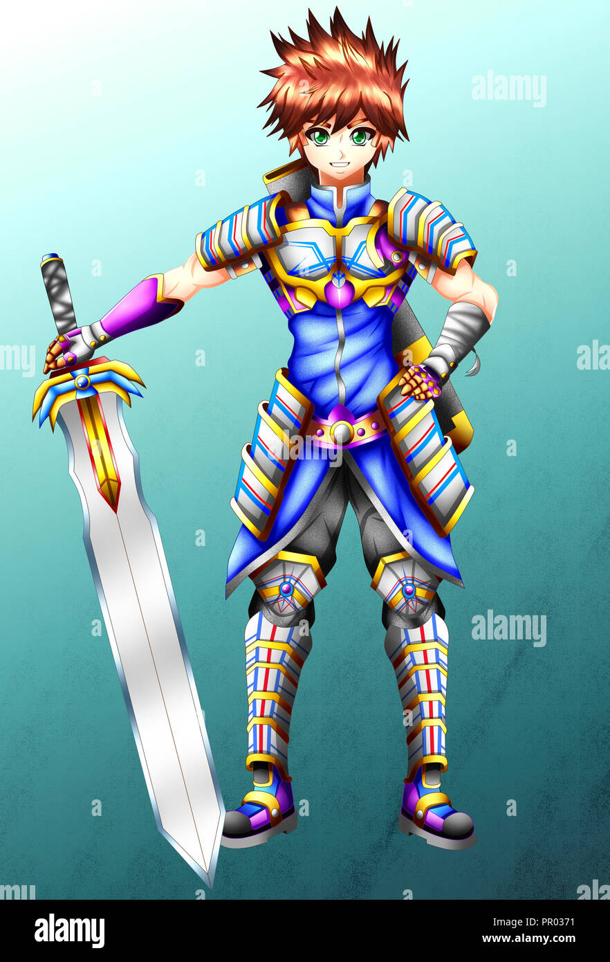 Anime Male Swordsman