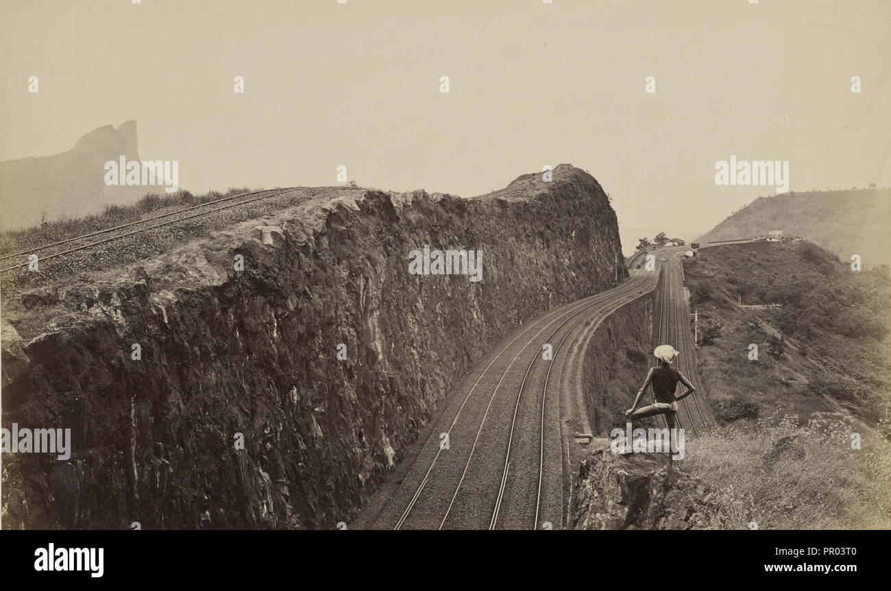 The Reversing Station, Bhor Ghât Railway, Poonah; possibly Samuel ...