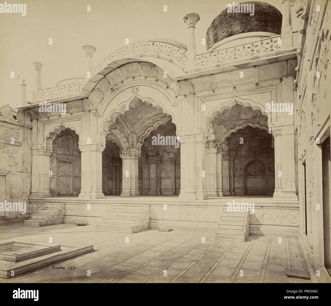 The Motee Musjid, Pearl Mosque, Delhi; Samuel Bourne, English, 1834 ...