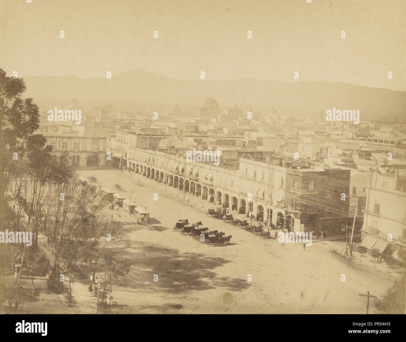 Vistas Mexicanas. Mexico, Mercaderes Portal; Abel Briquet, French, 1833 ...