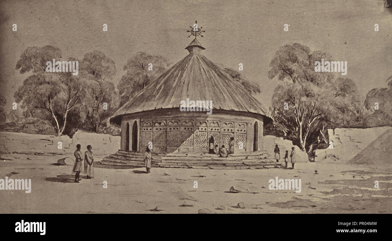 Abyssinia. Chelikut Church; about 1867 - 1868; Albumen silver print ...