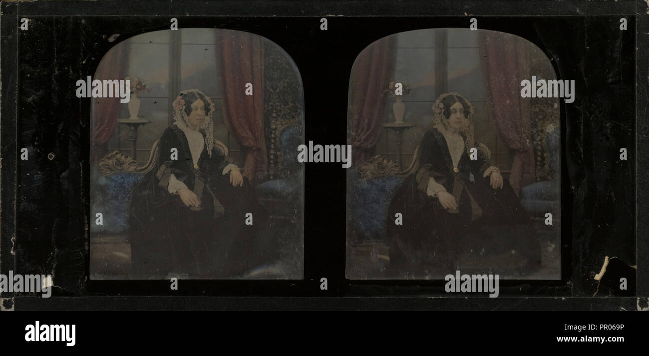 Portrait of Mrs. Charlotte Chester Woodroffe; Antoine Claudet, French ...