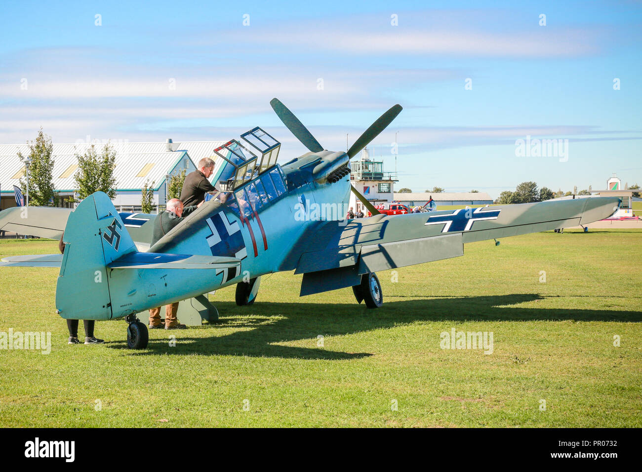 A Messerschmitt Me109 fighter aircraft used in WW2 Stock Photo - Alamy