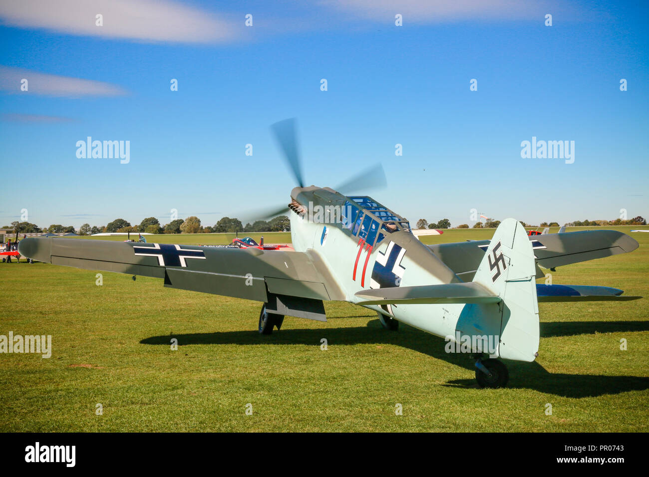 A Messerschmitt Me109 fighter aircraft used in WW2 Stock Photo - Alamy