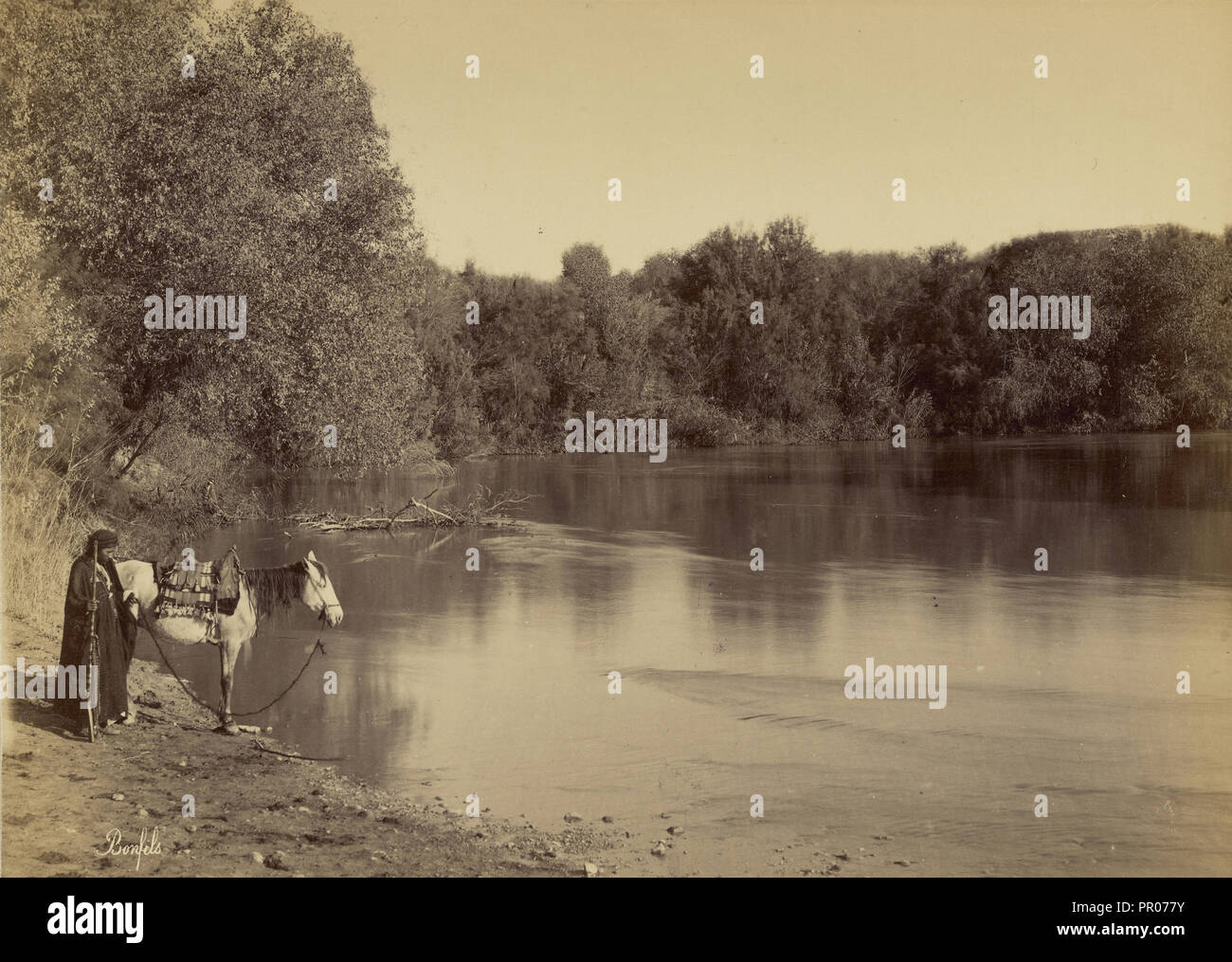 Cours du Jourdain; Félix Bonfils, French, 1831 - 1885, Israel; 1867 ...