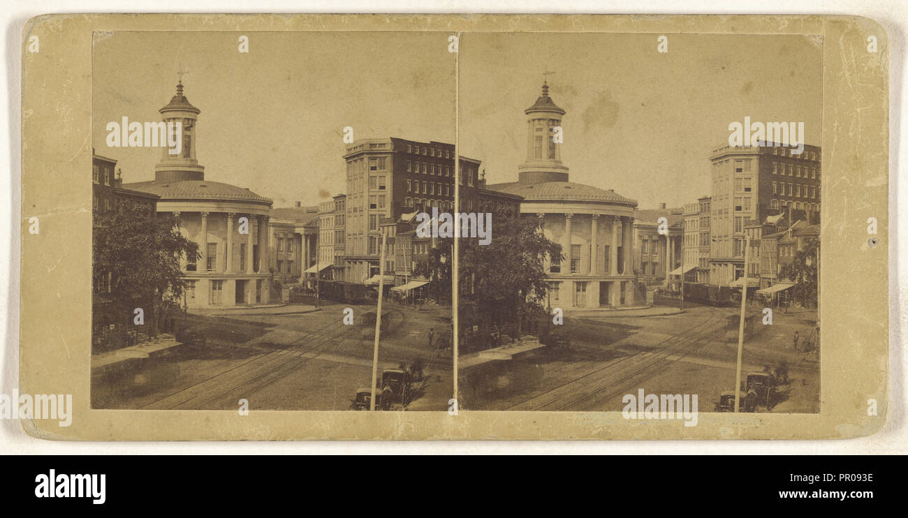 Exchange and Post Office, Philadelphia; American; about 1870; Albumen ...