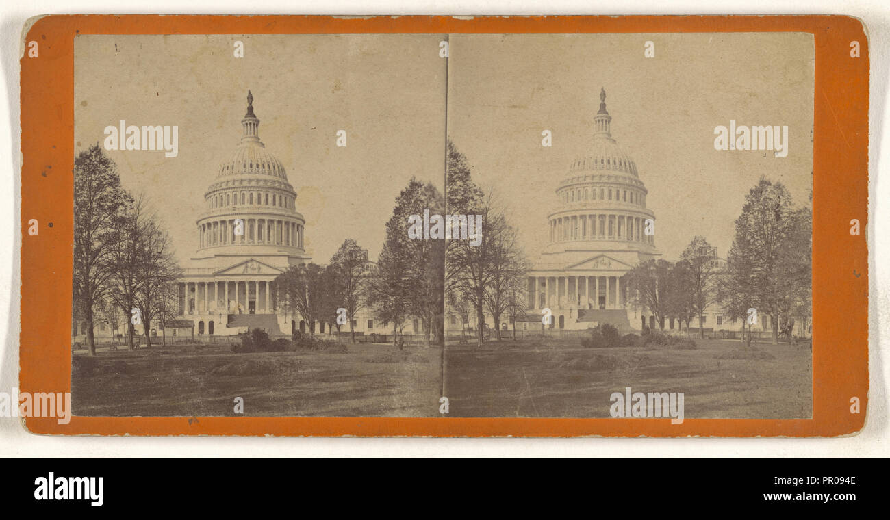 Capitol, Washington, D.C; American; about 1870; Albumen silver print ...