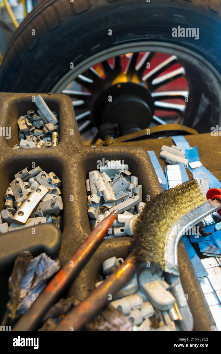 Rotating car wheel hi-res stock photography and images - Alamy