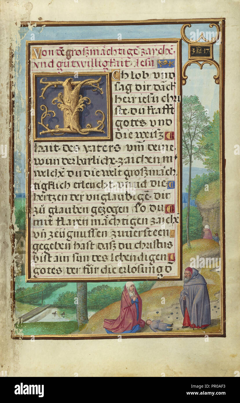 Border with Elijah Raising the Son of the Widow of Sareptha; Simon ...