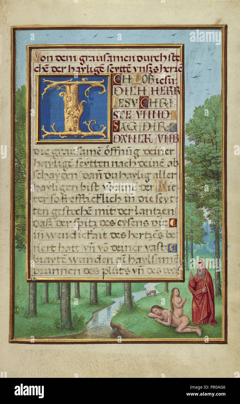 Border with the Creation of Eve; Simon Bening, Flemish, about 1483 ...