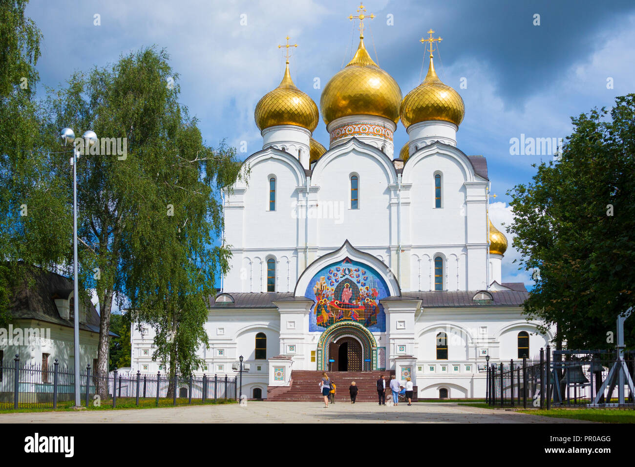 Yaroslavl, Russia - August 7, 2018: Assumption cathedral in Yaroslavl ...