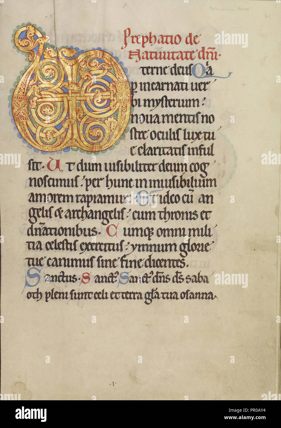 Decorated Monogram VD; Steinfeld, Germany; about 1180; Tempera colors ...