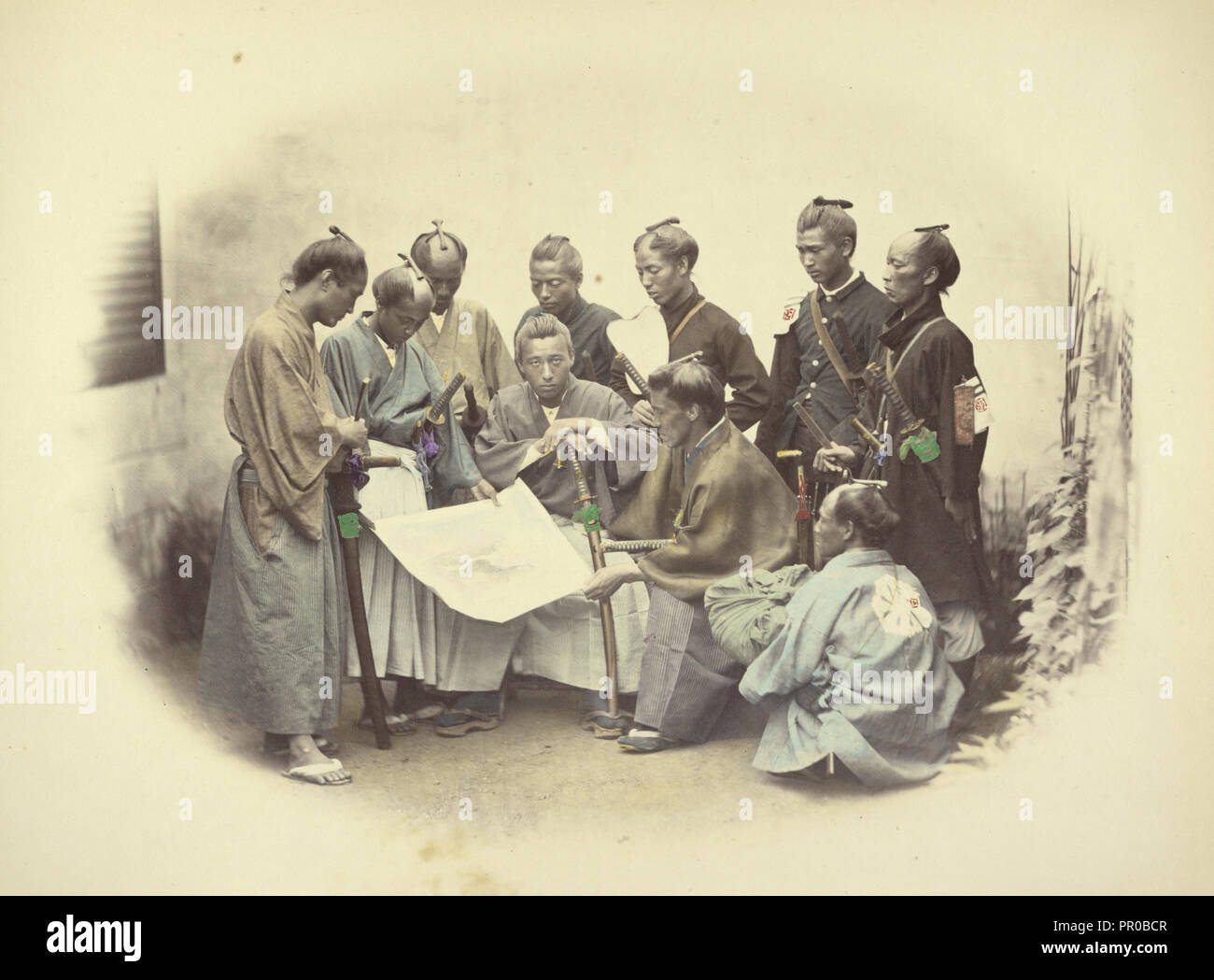 Satsuma's General; Felice Beato, 1832 - 1909, Japan; 1866 - 1867; Hand ...