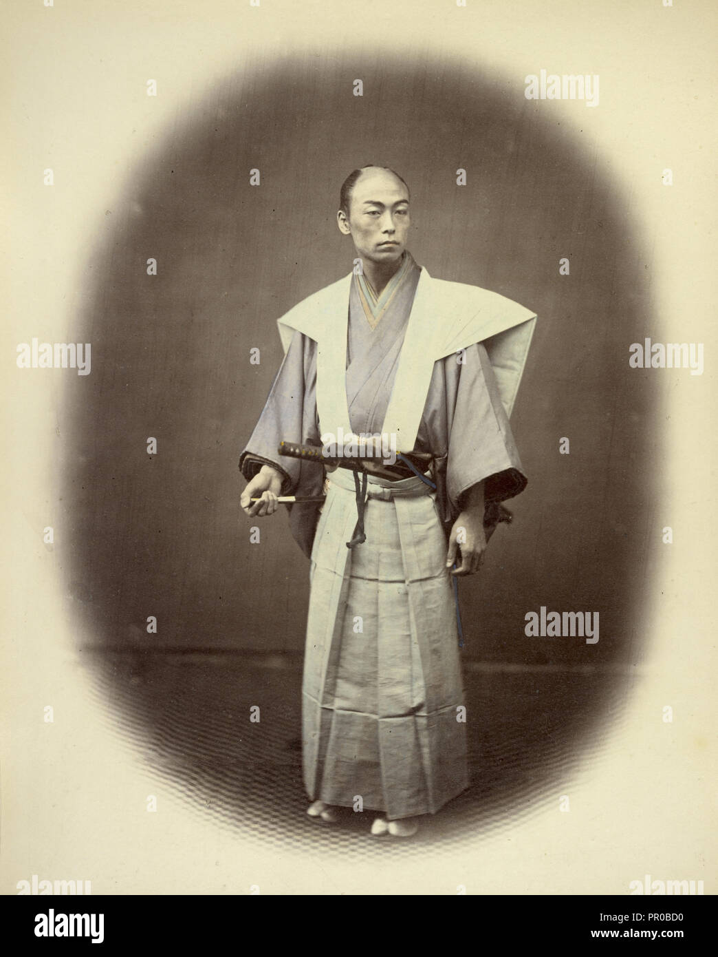 Japanese Yakonin in Dress of Ceremony; Felice Beato, 1832 - 1909, Japan ...