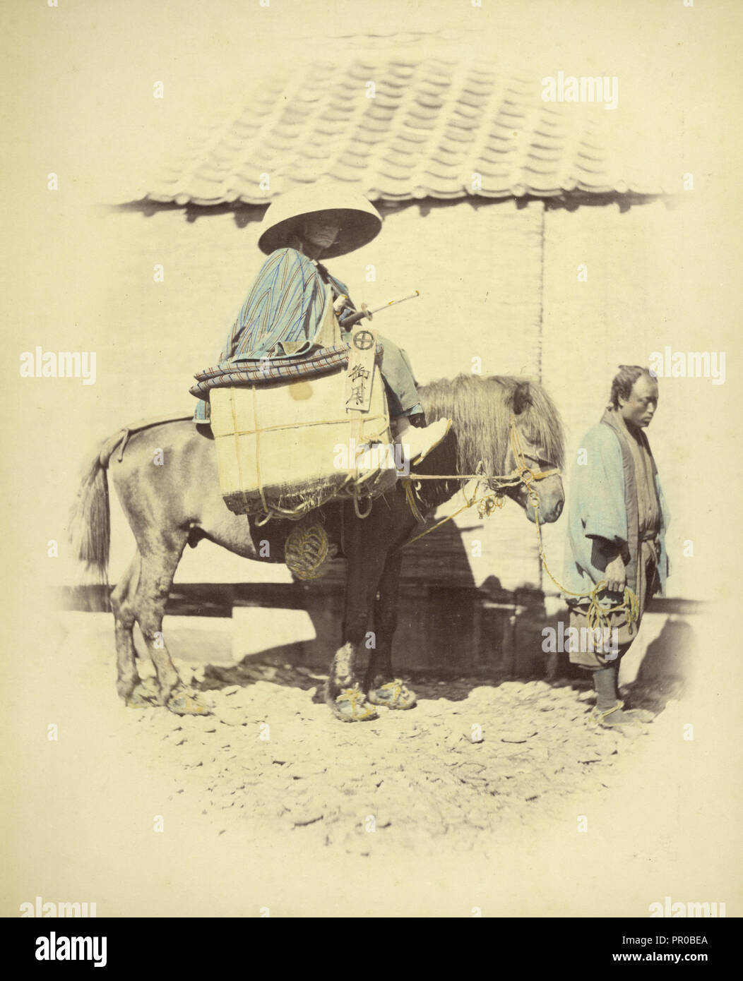 Yakonin Traveling on the Tokaido; Felice Beato, 1832 - 1909, Japan ...