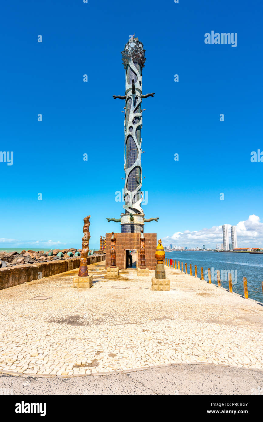 Sculpture Park Francisco Brennand separating the waters of the ...