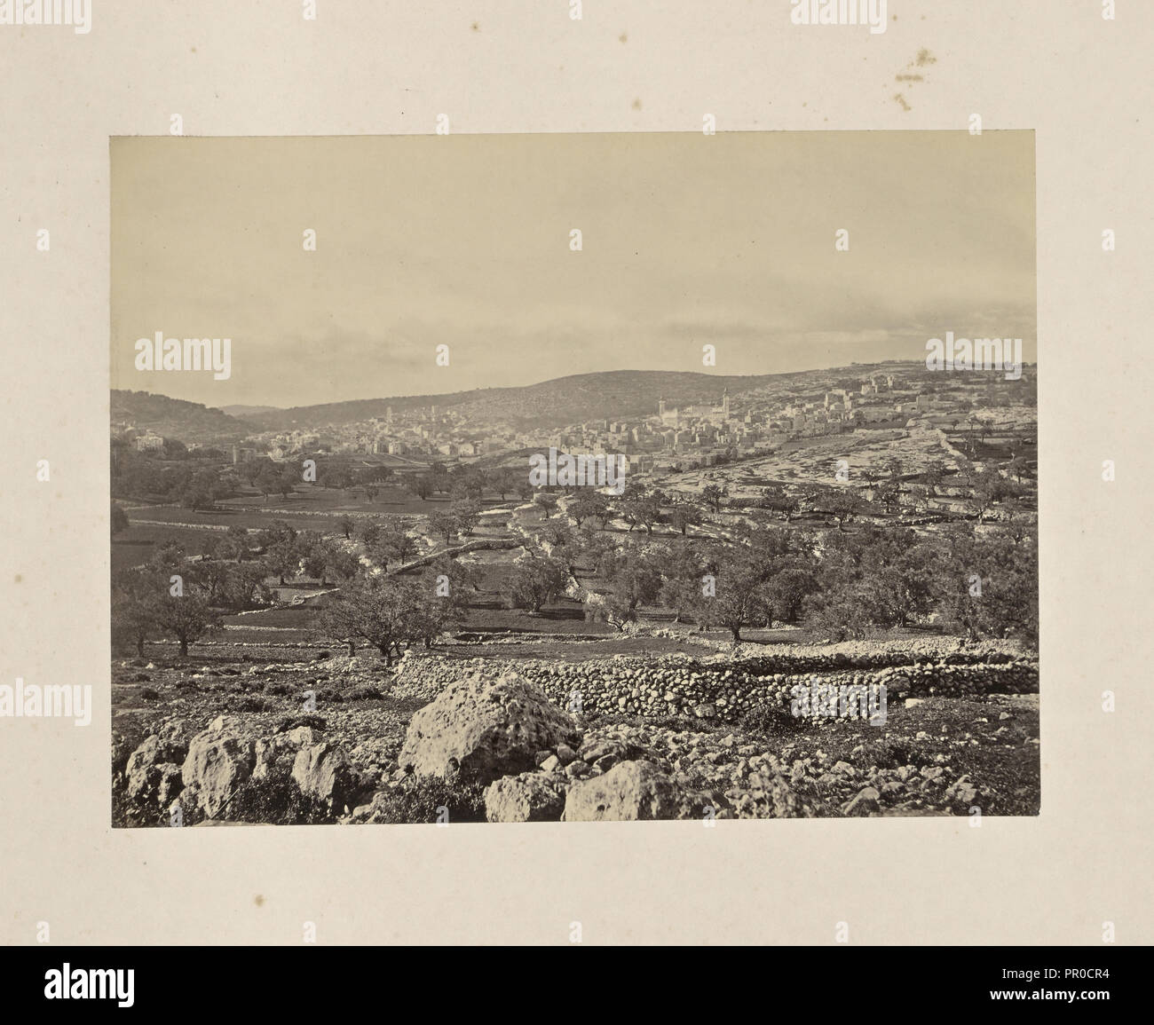 Hebron and the Plain of Mamre, with Mosque Covering the Cave of ...