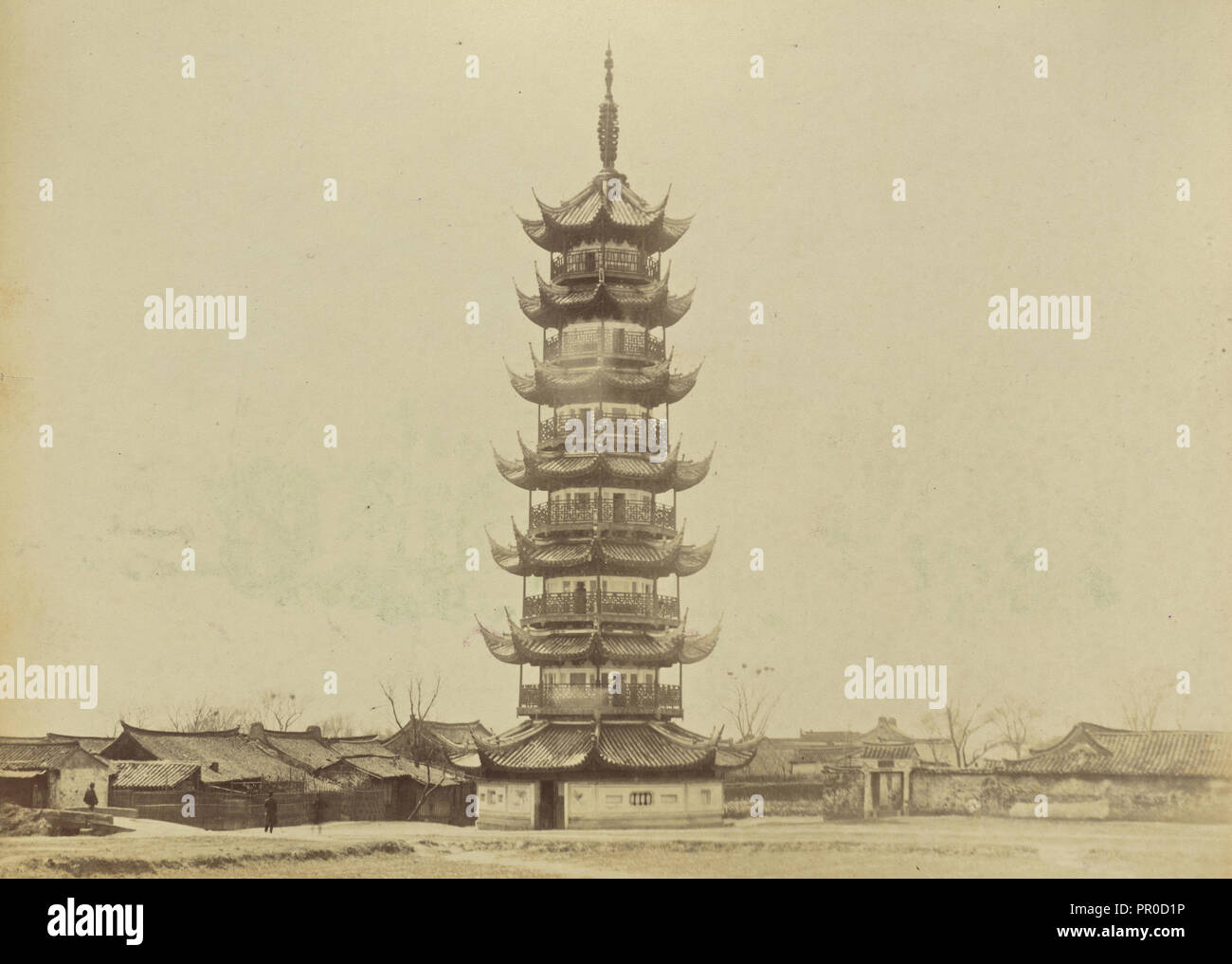 Pagoda, Shanghai; Attributed to John Thomson, Scottish, 1837 - 1921 ...