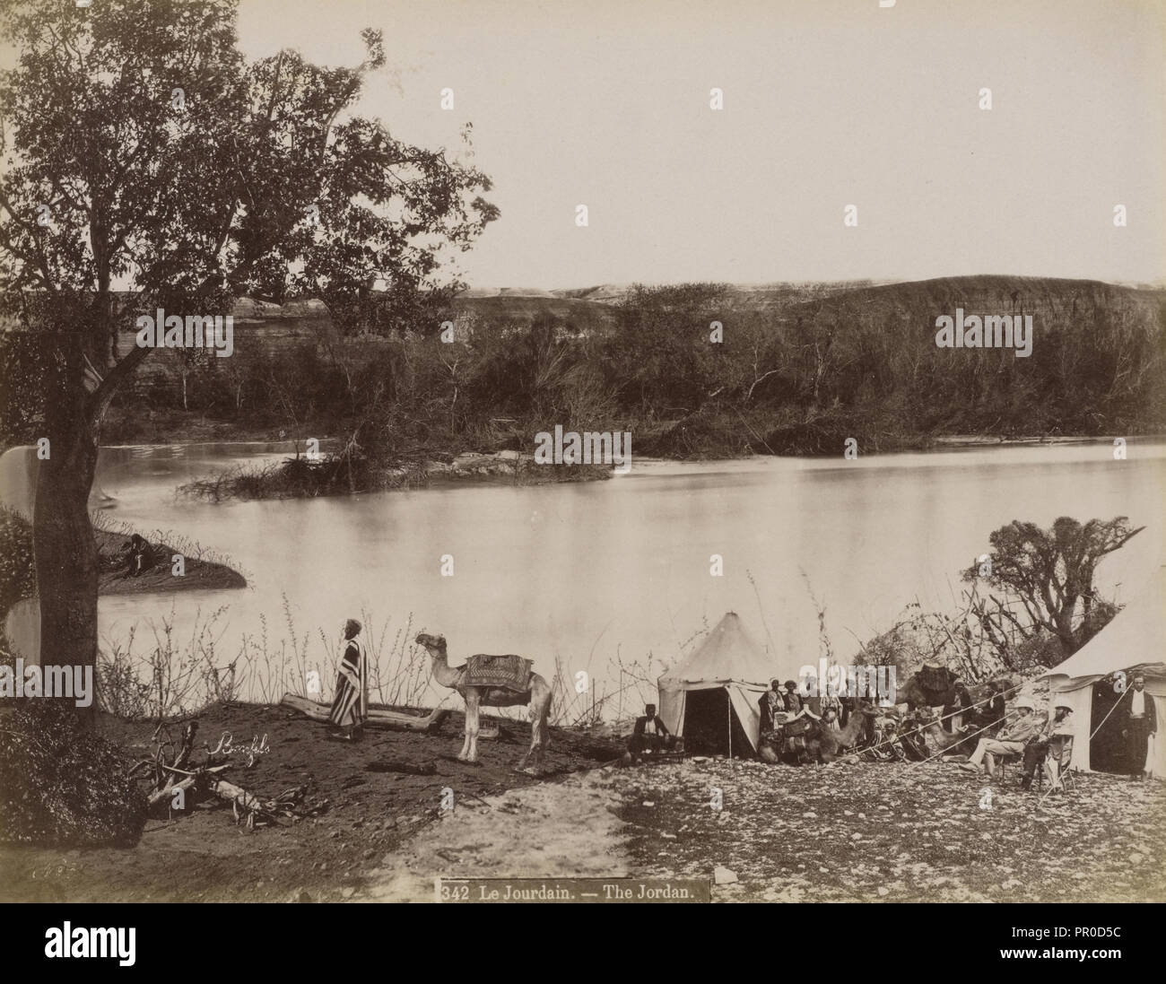 Le Jourdain, The Jordan, Félix Bonfils, French, 1831 - 1885, about 1870 ...
