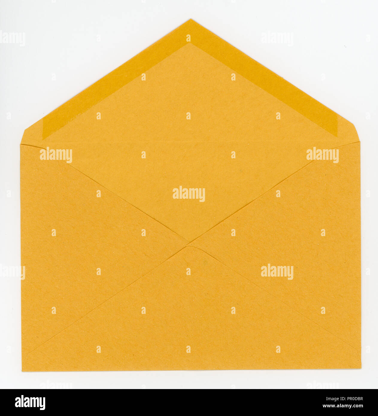 open yellow paper letter envelope for mailing Stock Photo - Alamy
