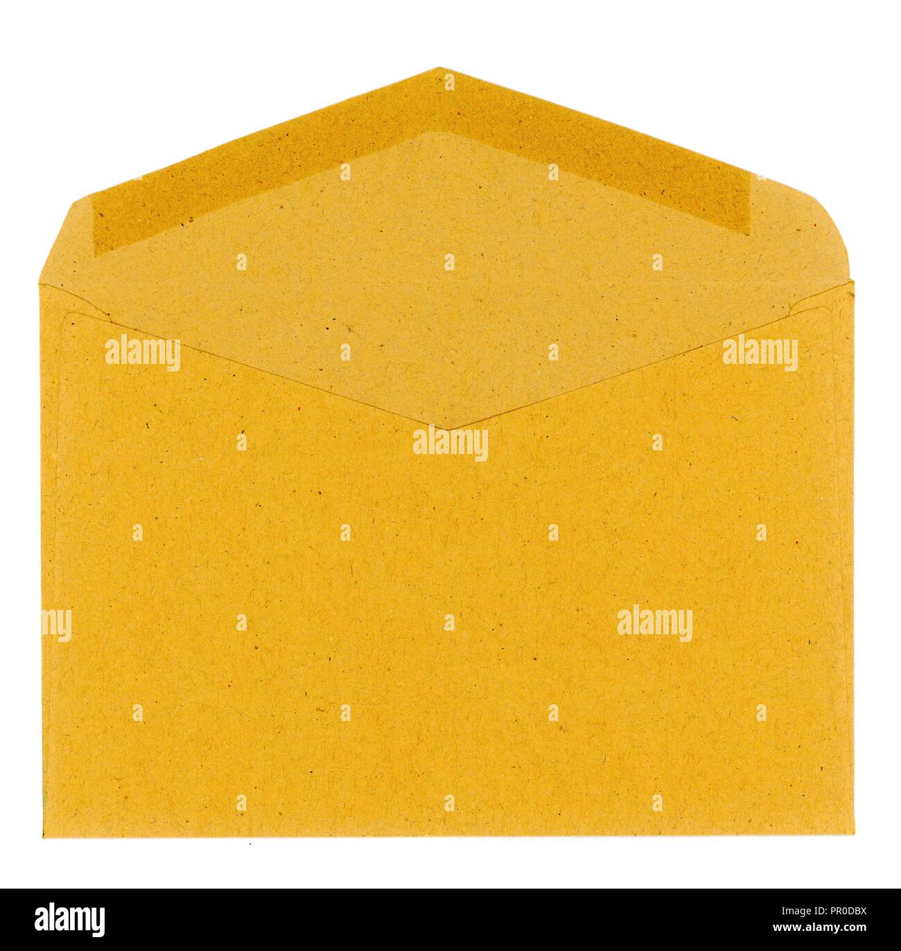 brown paper letter envelope for mail postage over white background ...