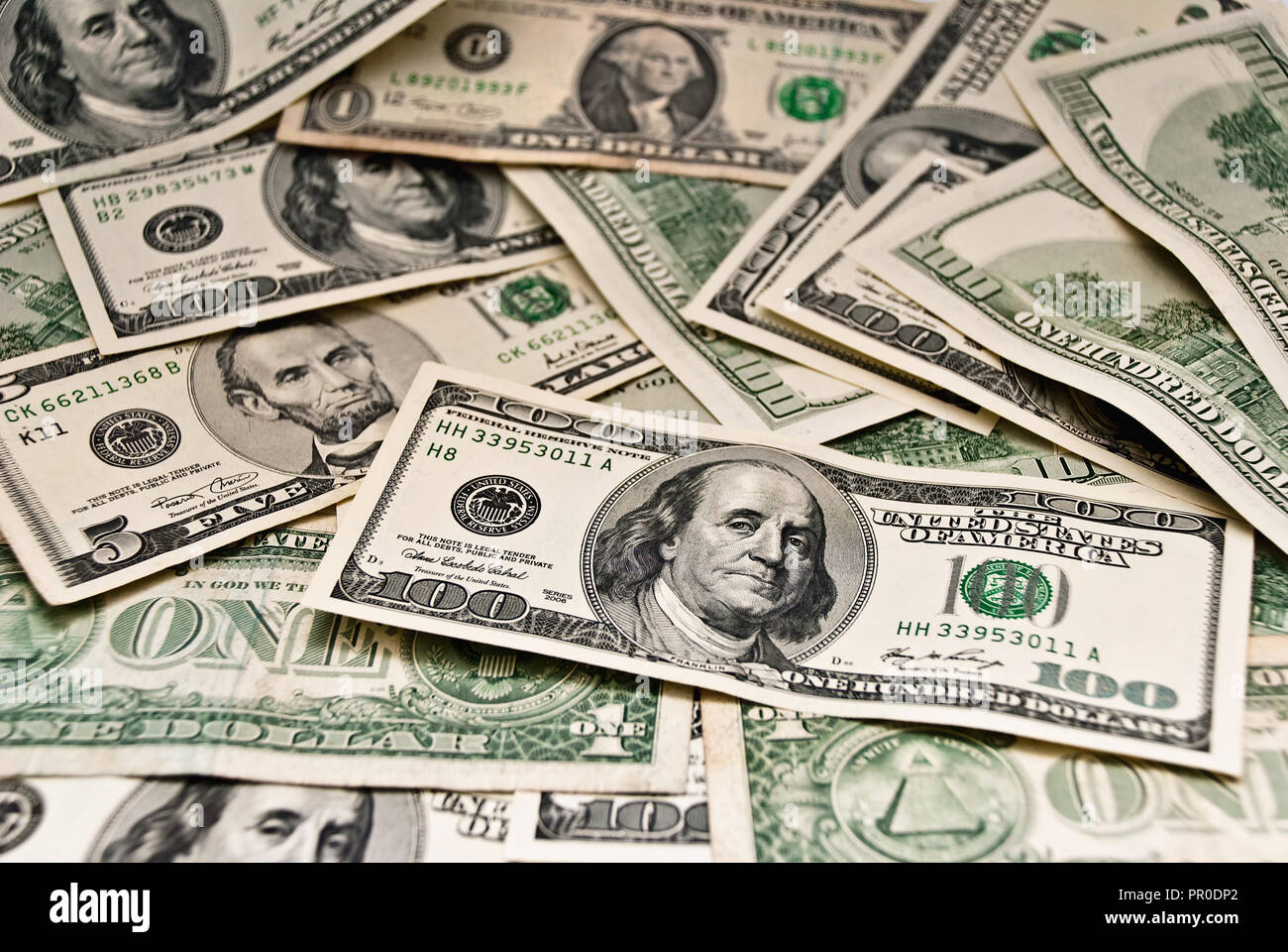 background made of american dollars Stock Photo - Alamy