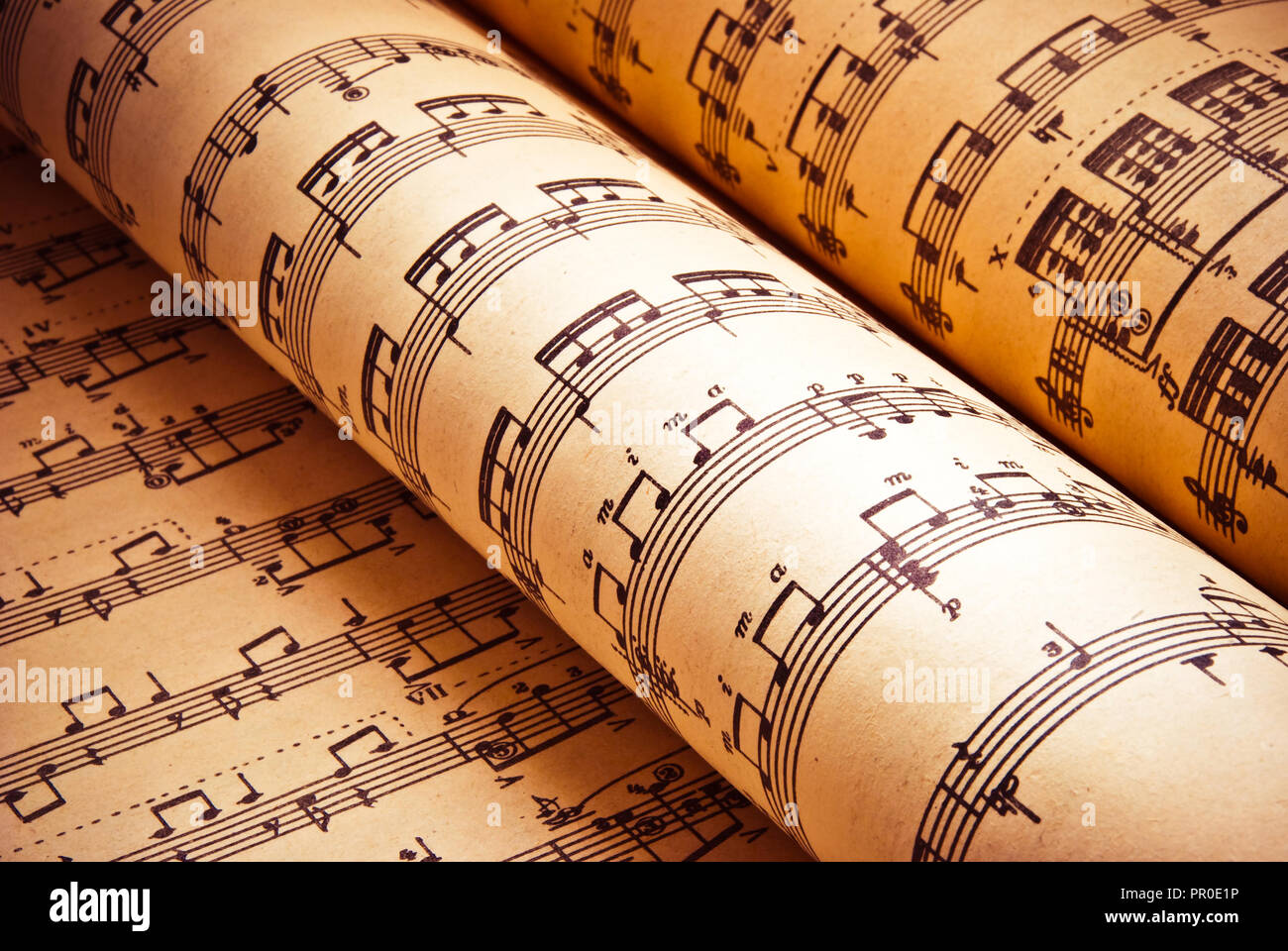 music background of classical notes Stock Photo - Alamy