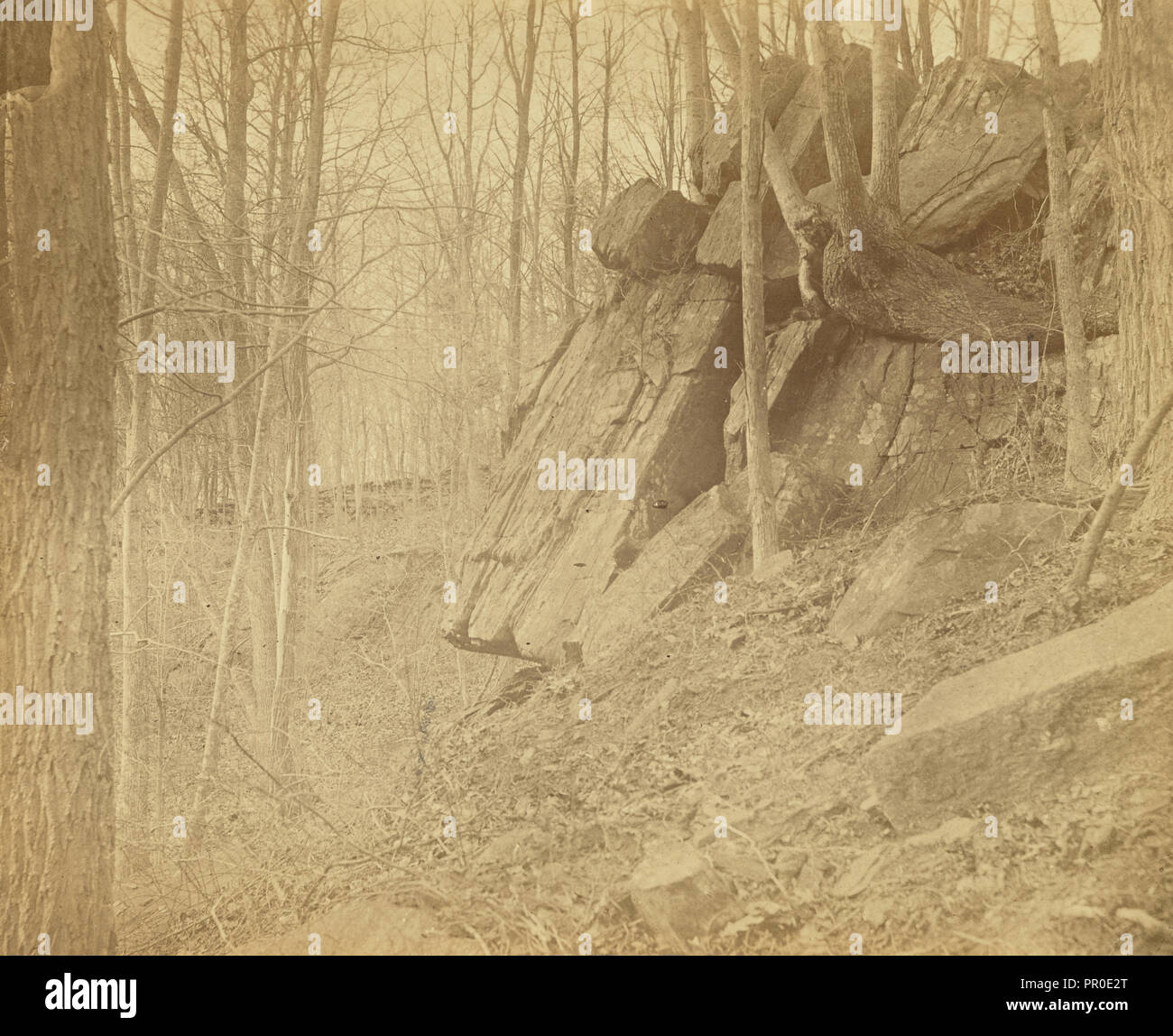 The Big Rocks - Winter; Possibly Alfred Booth, English, 1834 - 1914 ...