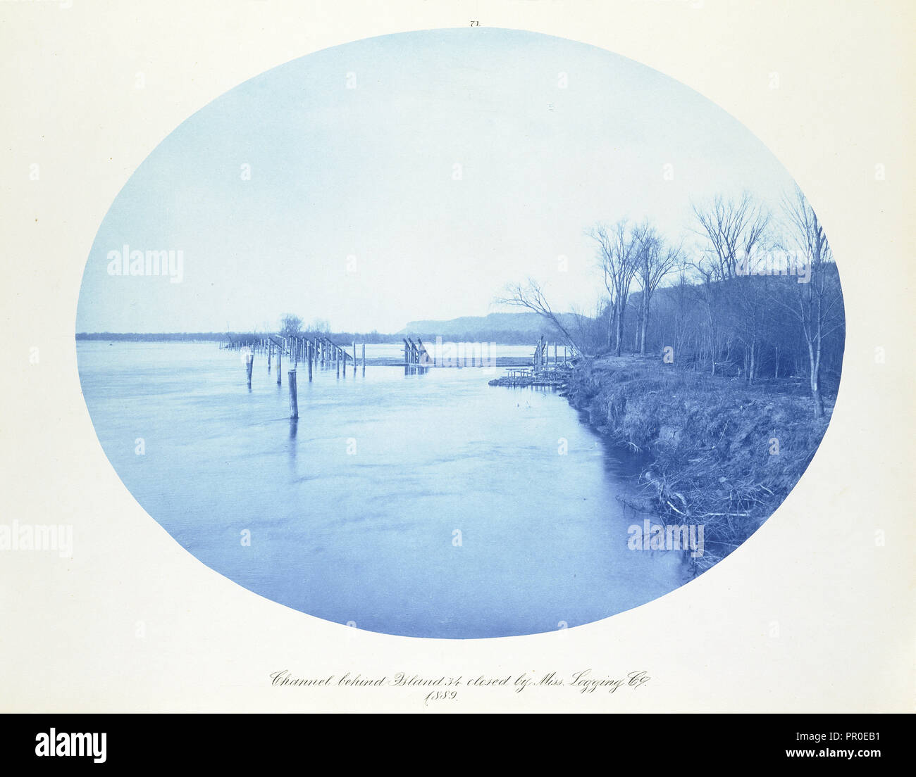 Channel Behind Island 34 Closed by Mississippi Logging Company; Henry P ...