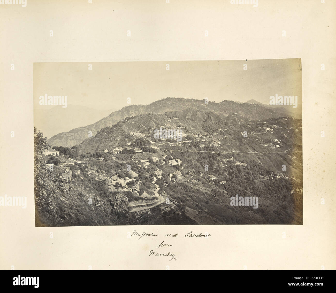 Panoramic View of Mussoorie and Landour, from Waverly Hill, with part ...