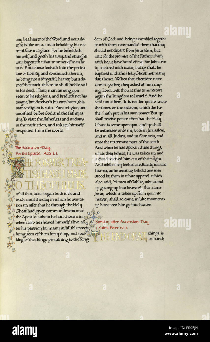 Decorated Text Page; Madelyn Walker, English, active 1930s, England ...