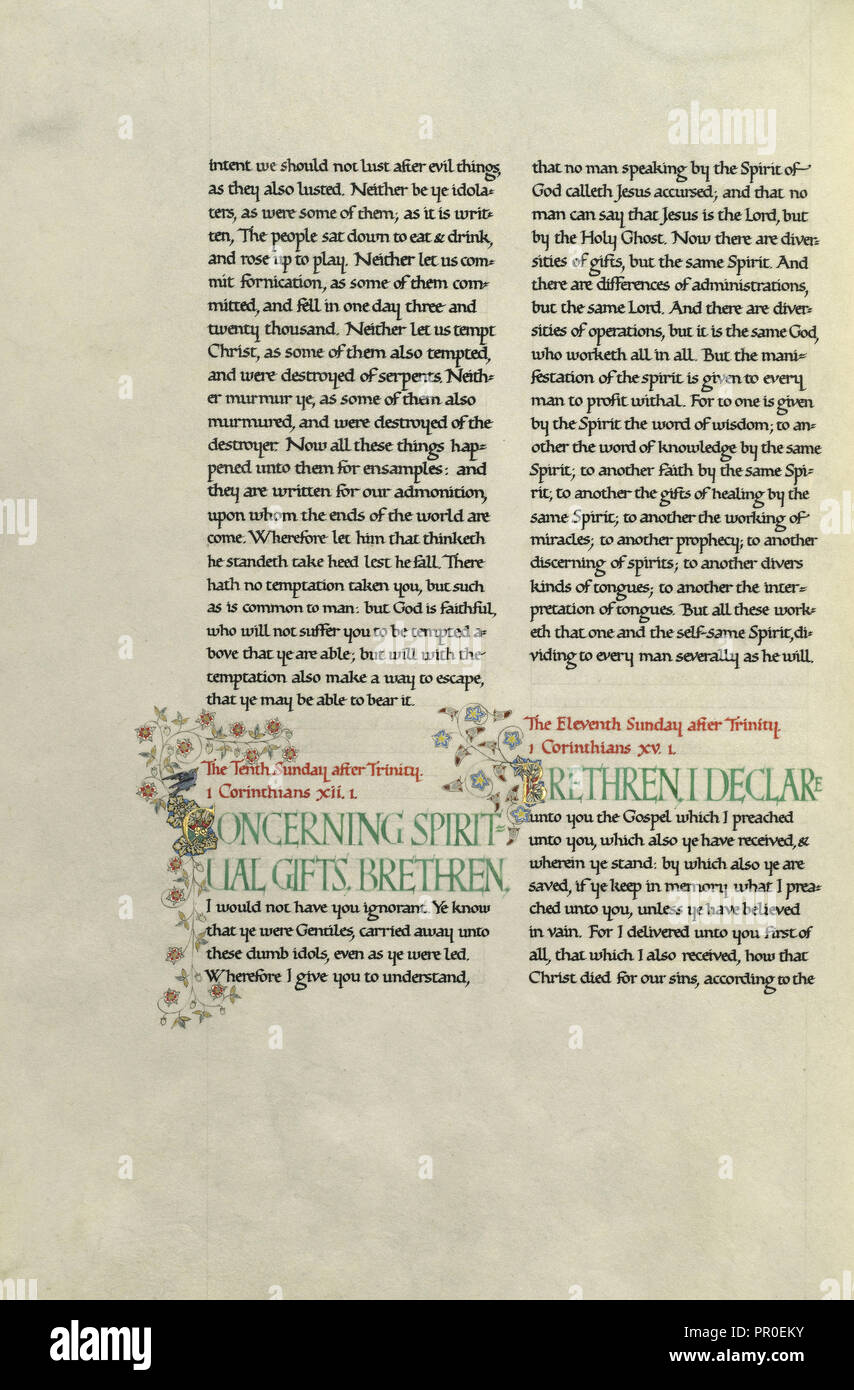 Decorated Text Page; Madelyn Walker, English, active 1930s, England ...