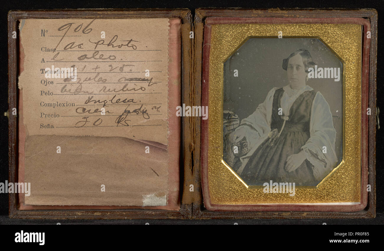 Portrait of a Seated Woman; Mexico; about 1850s; Daguerreotype Stock ...