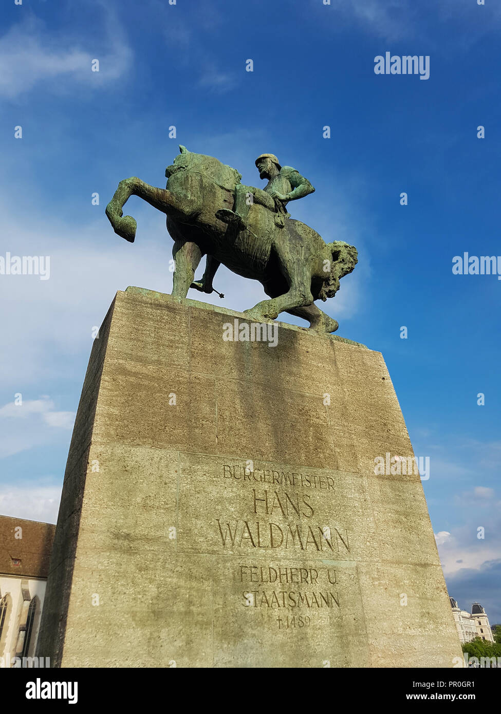 Equestrian statue hans waldmann old hi-res stock photography and images ...