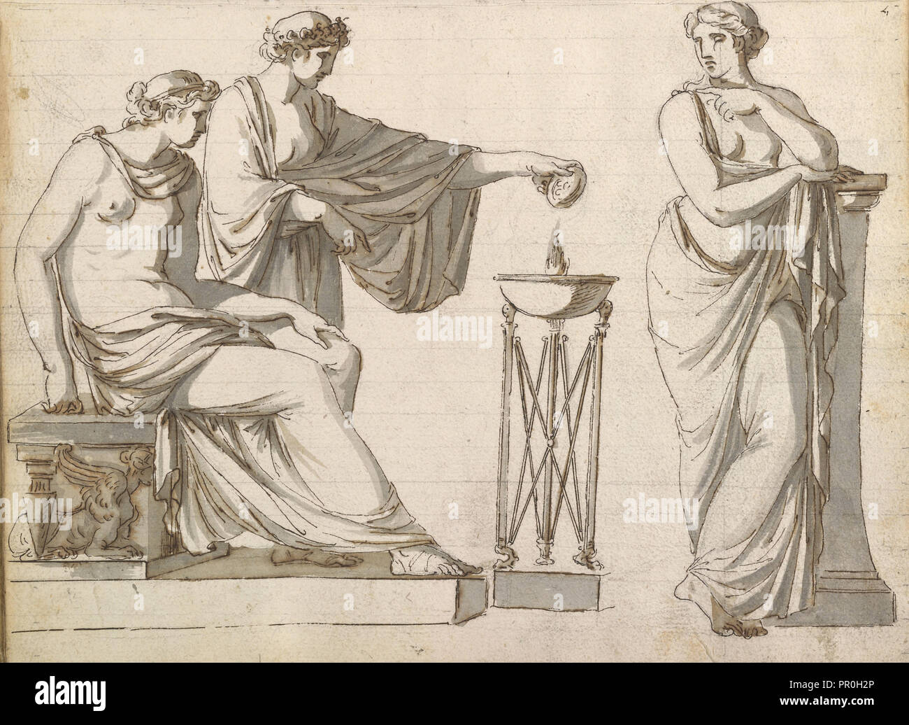 Sketchbook of Roman antiquities, Dupasquier, Antoine-Léonard, 1748 ...