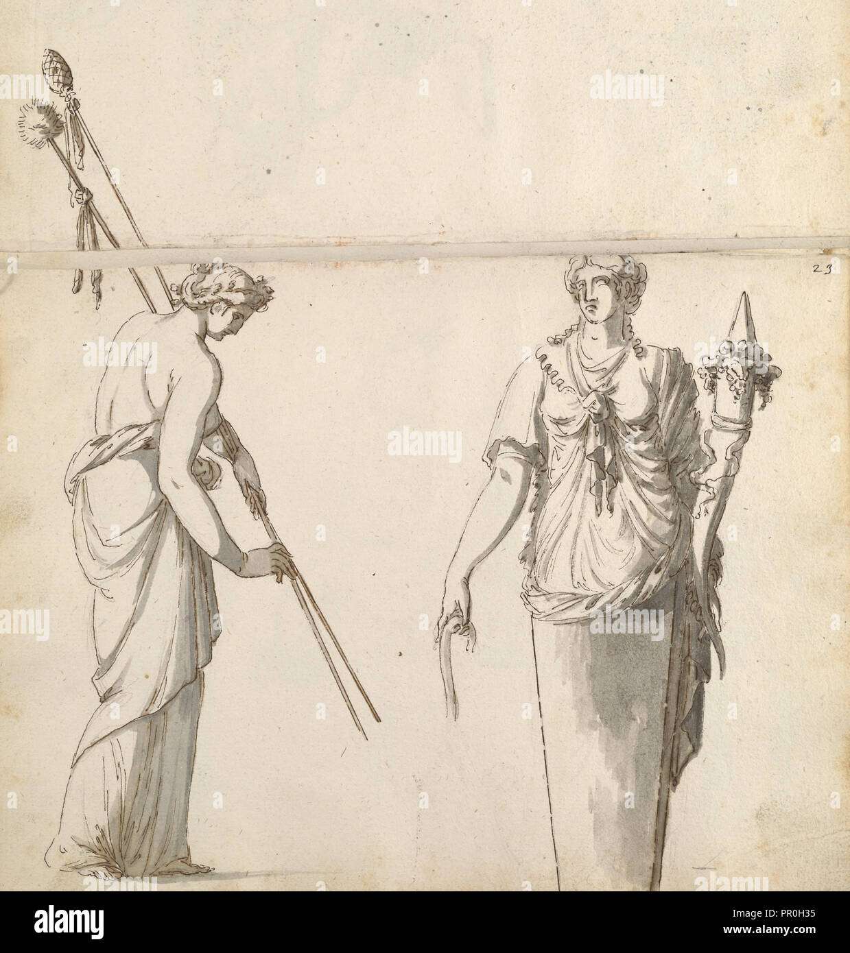 Sketchbook of Roman antiquities, Dupasquier, Antoine-Léonard, 1748 ...