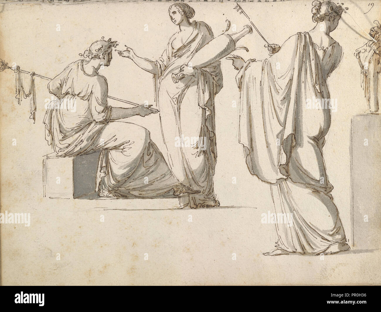 Sketchbook of Roman antiquities, Dupasquier, Antoine-Léonard, 1748 ...