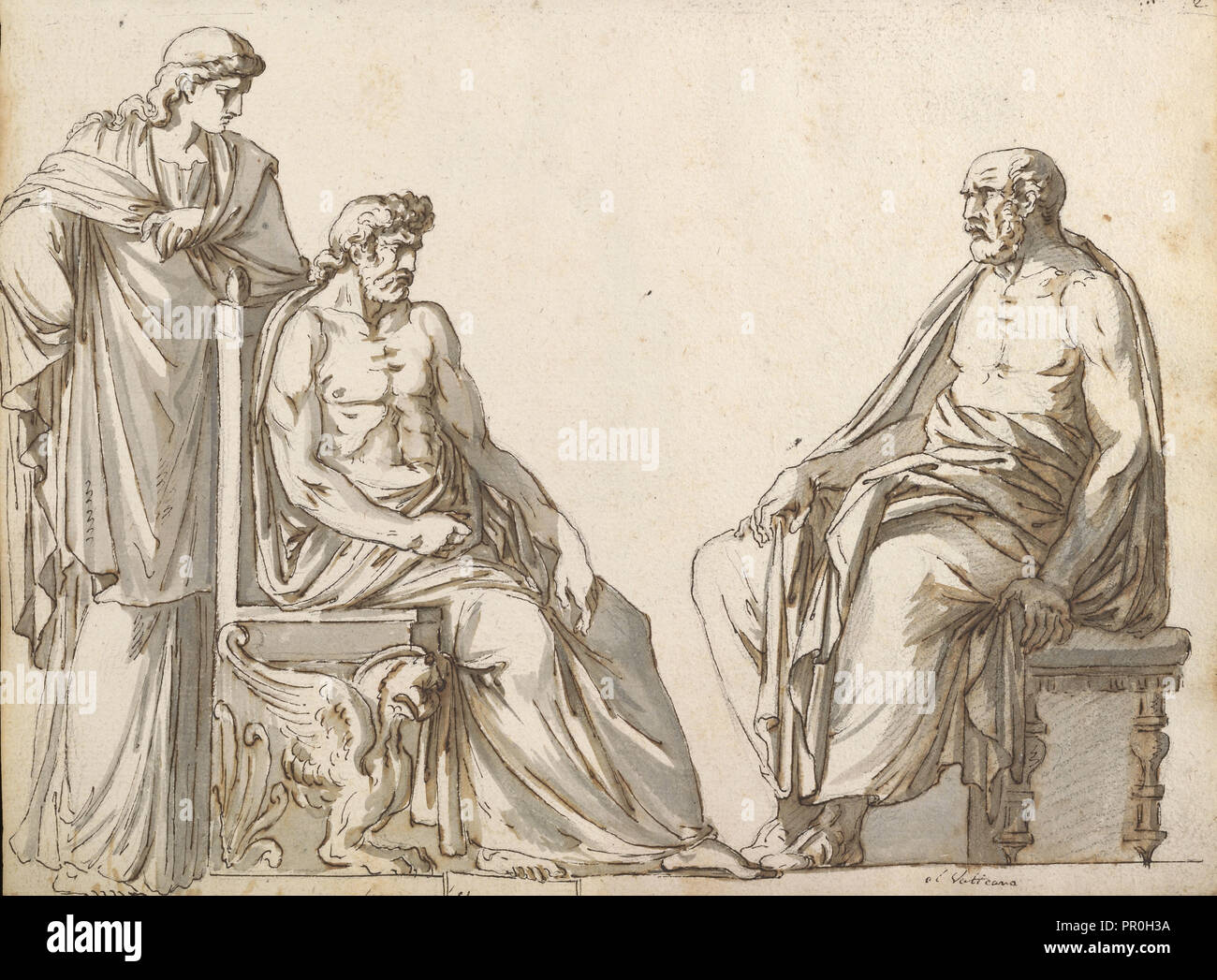 Sketchbook of Roman antiquities, Dupasquier, Antoine-Léonard, 1748 ...