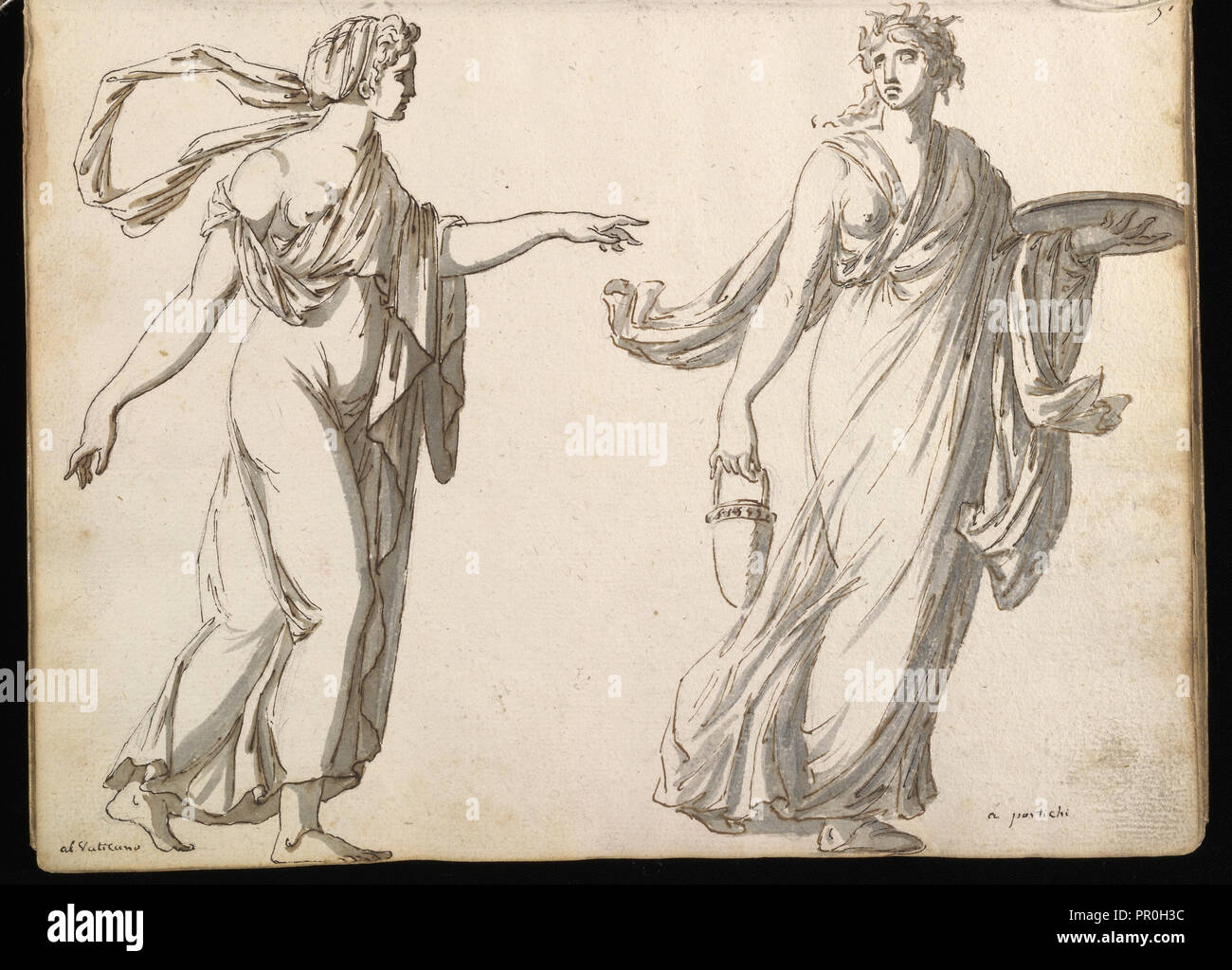 Sketchbook of Roman antiquities, Dupasquier, Antoine-Léonard, 1748 ...