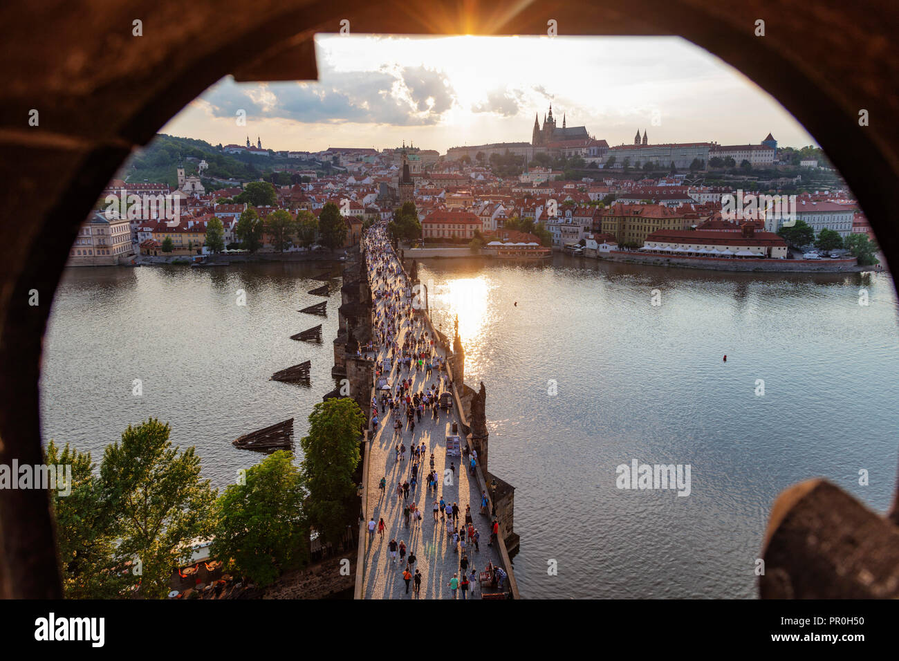 Charles Bridge, Prague Castle and St. Vitus Cathedral, Prague, UNESCO ...