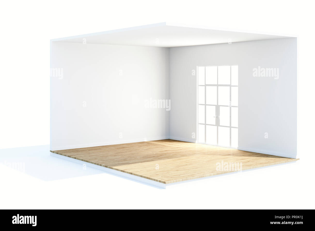 3d render of beautiful clean room, design concept Stock Photo - Alamy