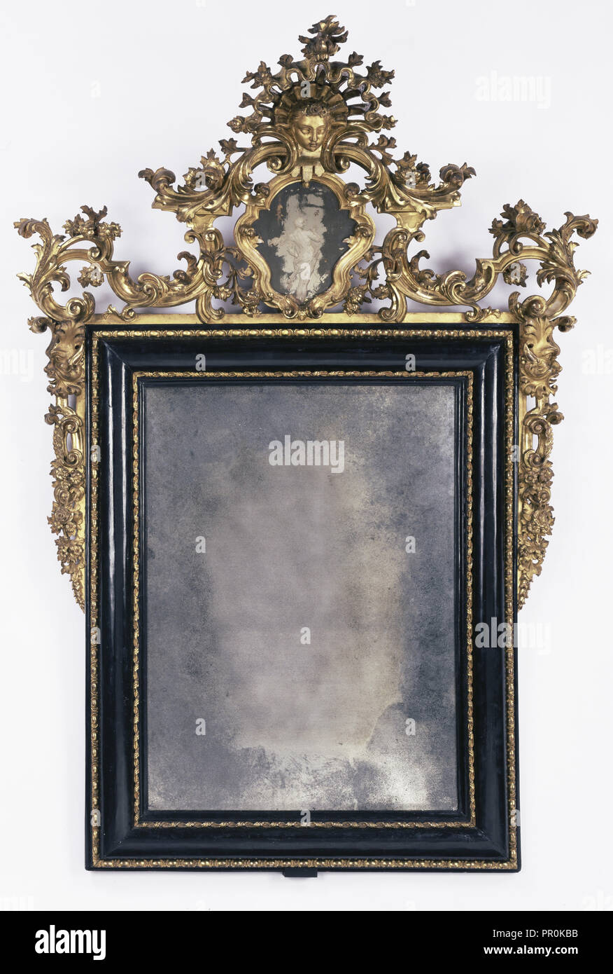 Mirror and Frame; Rome, Lazio, Italy; about 1750 - 1775; Gilt and ...