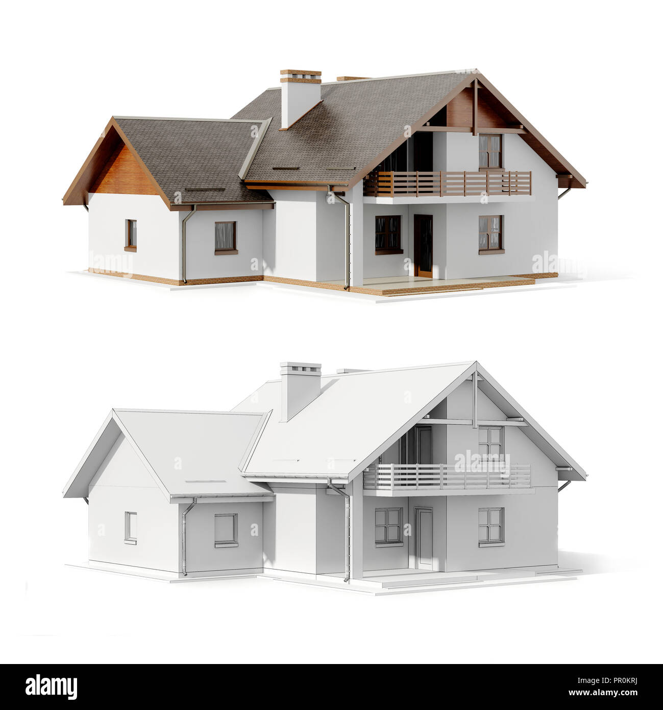 3d house plan hi-res stock photography and images - Alamy