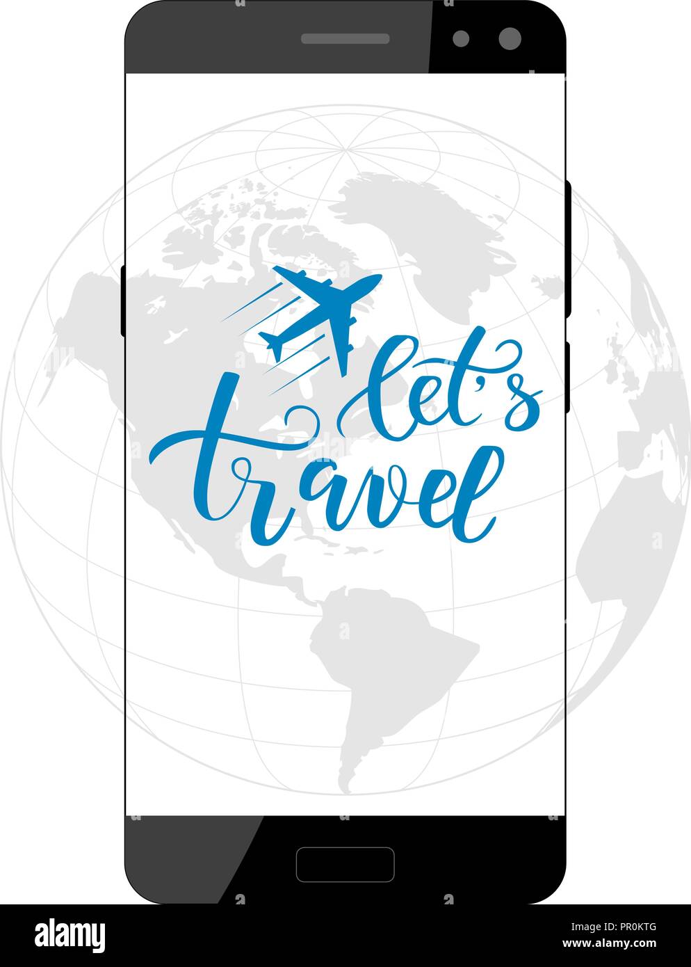 Brush calligraphy and smartphone Stock Vector Image & Art - Alamy