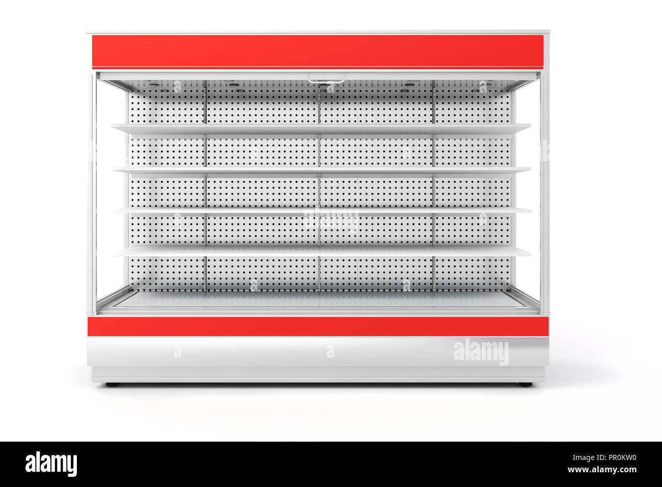 3d empty supermarket shelves Stock Photo - Alamy